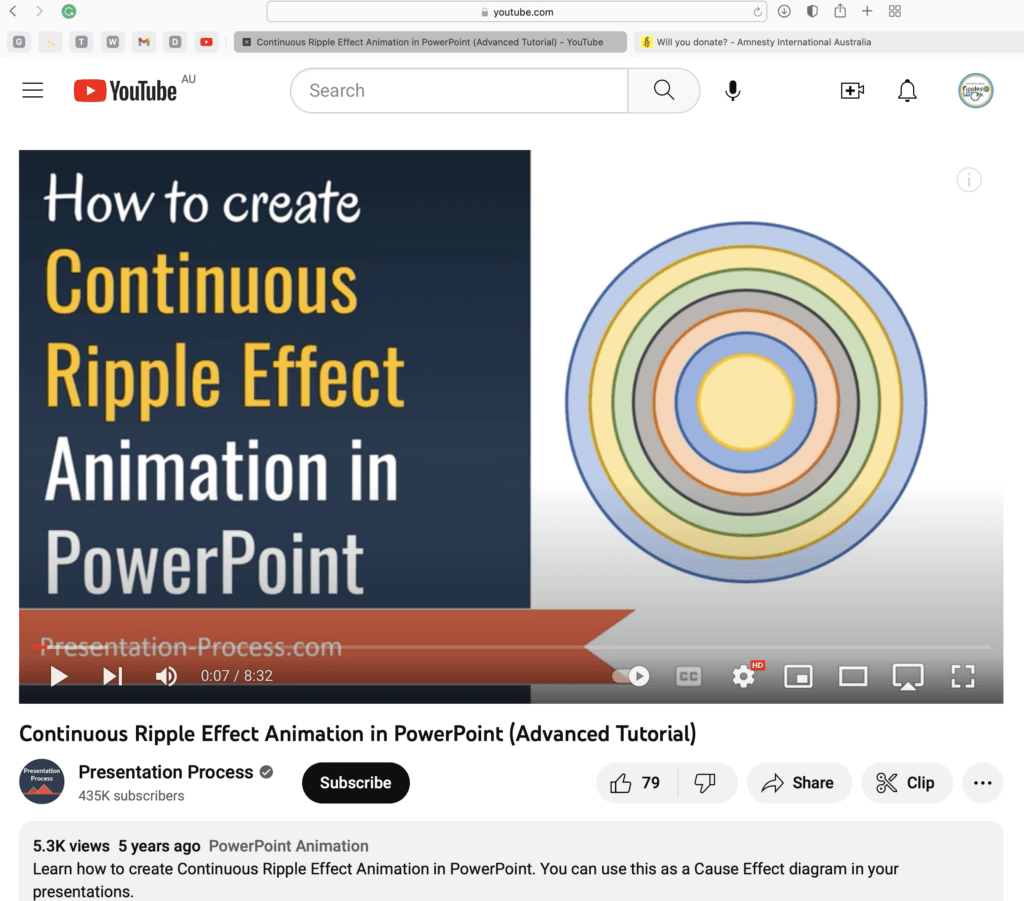 Cinematic Writing Example – Ripplesatwork